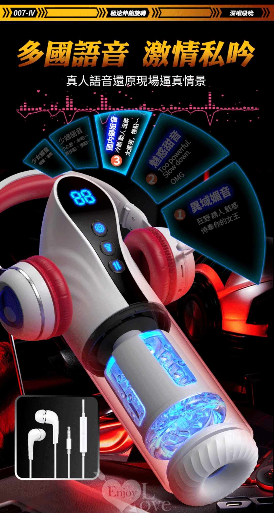 Hgod 007 第四代领航旗艦尊爵版 電動智能高科技火力全開液晶伸縮活塞旋轉包裹吮吸夾攻互動發音自慰杯 飛機杯 自慰器 | 蝦皮購物