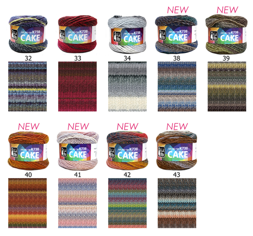 《毛線世界∞滿額免運 》CAKE 蜜糖蛋糕 毛線 義大利牧童牌 K738 圍巾 毛衣 毛帽(線徑約6mm) | 蝦皮購物