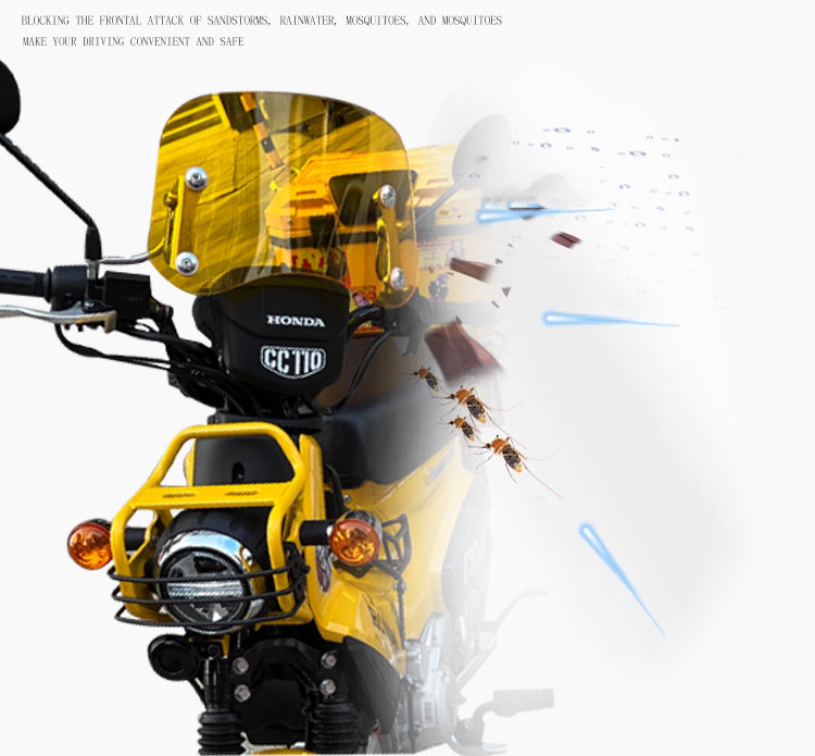 CC110燻黑風鏡 適用於 Honda CC110透明小風鏡 CC110 Cross Cub 110擋風 | 蝦皮購物