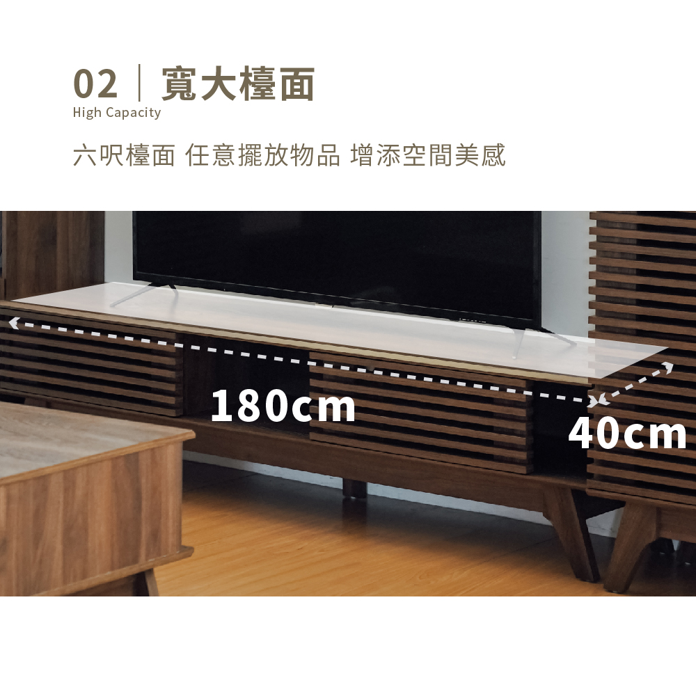 RICHOME 福利品 TV-171 克里斯6呎電視櫃 電視櫃 收納櫃 置物櫃 層櫃 書櫃 客廳 視聽櫃 六呎 格柵 | 蝦皮購物