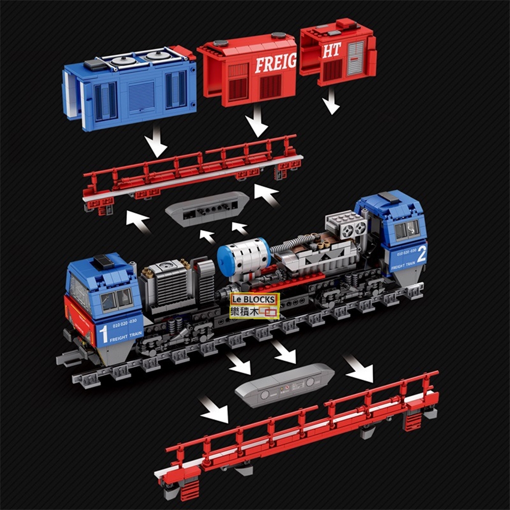樂積木【現貨+預購】第三方 歐洲火車 Vectron ES64U2 G2000 貨車 列車 CARGO TRAIN | 蝦皮購物