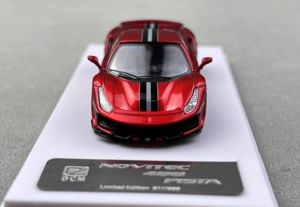 DCM 1:64 Novitec Ferrari 488 Pista 金屬紅 | 蝦皮購物