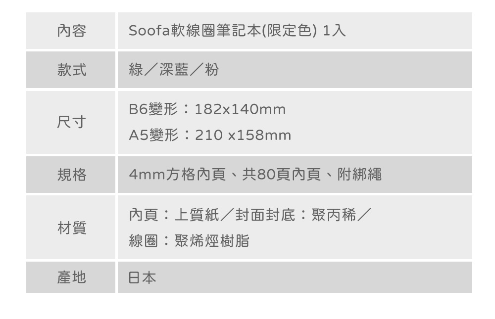 【日本KOKUYO】Sooofa軟線圈筆記本A5/B6 SU-SV738S4-L1 SU-SV748S4-L1 | 蝦皮購物