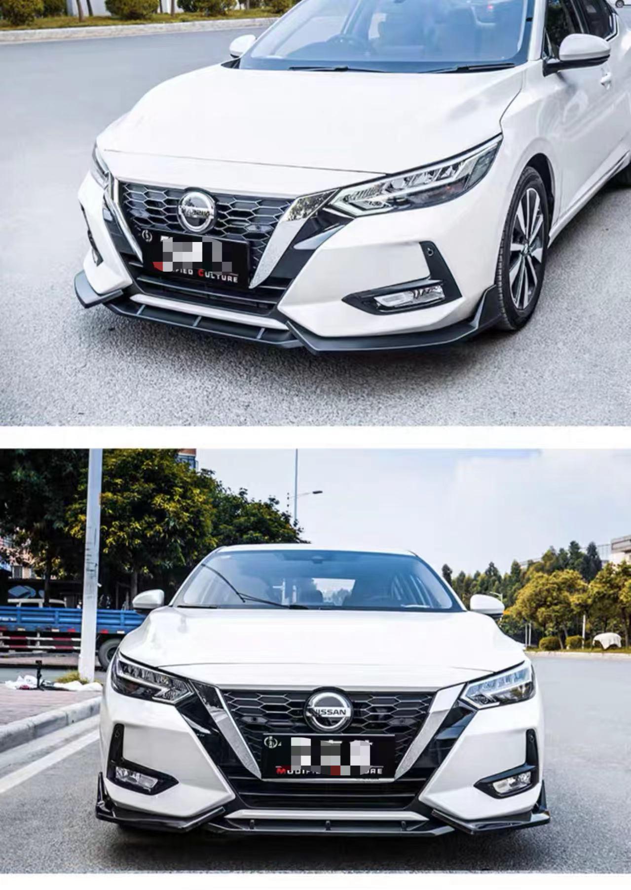 Nissan Sentra B18 14代仙草下巴改裝 前下巴 前定風翼 前唇 前鏟 侧裙後下巴 尾翼 水箱罩 | 蝦皮購物