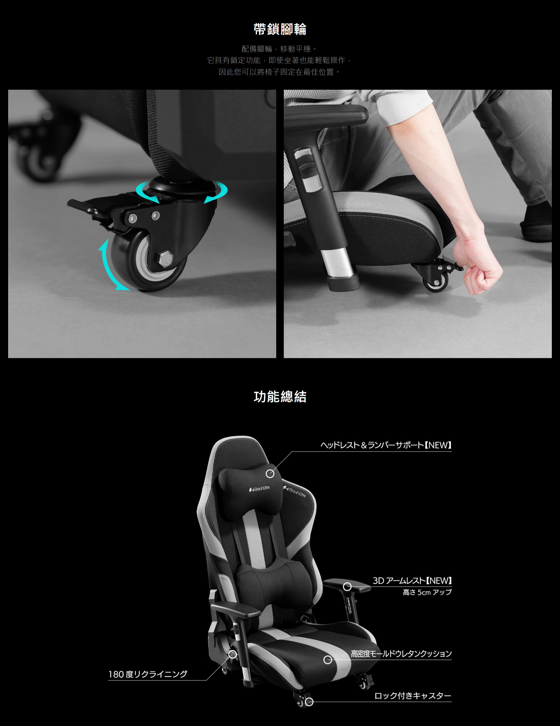 Bauhutte寶優特無腳電競椅(白) GX-551-WH 【現貨】【GAME休閒館】 | 蝦皮購物