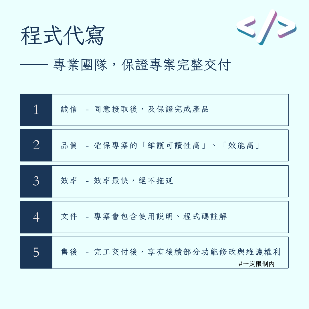 程式代寫 - 學校專題作業|腳本程式開發|自動化爬蟲|社群機器人|程式作業|Python|C++|Javascript | 蝦皮購物