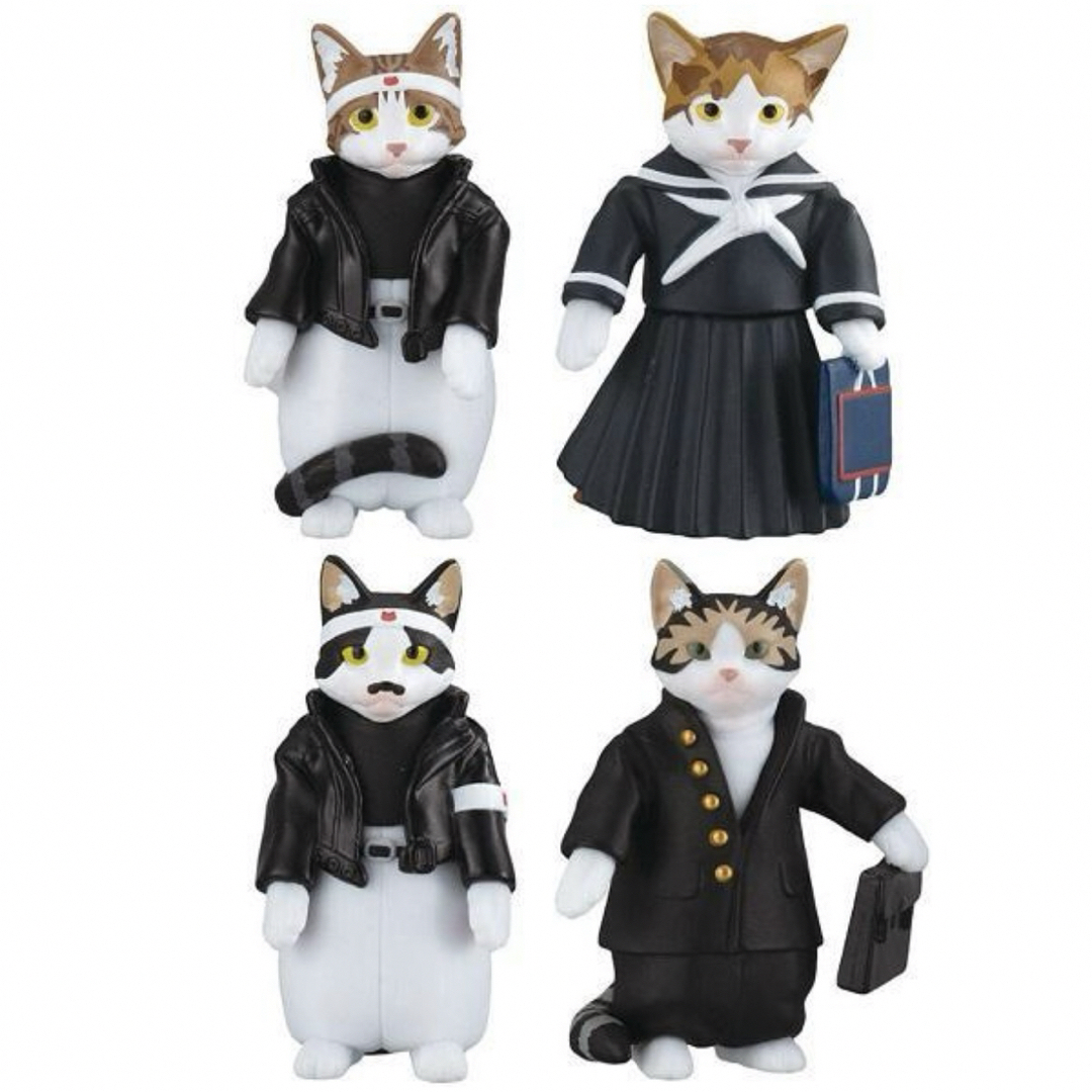 『Vic Toy』扭蛋 日版 Bandai 不良貓 少瞧不起人了喔 不良貓咪 80年代 昭和 特攻服 不良少年貓 貓咪 | 蝦皮購物