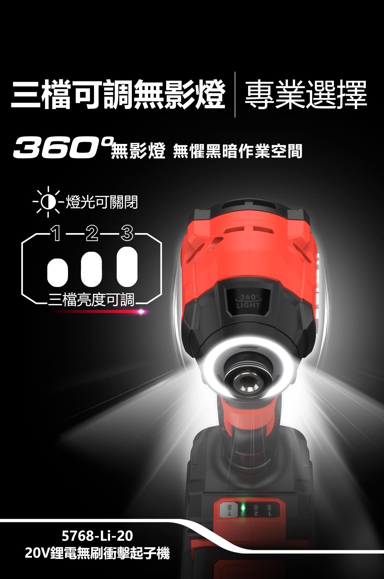 【DEVON大有】5768-Li-20 20V 鋰電無刷衝擊起子機 【送工具箱】 台灣 | 蝦皮購物