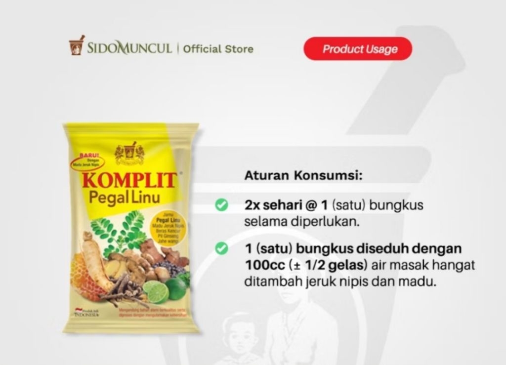 Sido Muncul Jamu Komplit Pegal Linu Jeruk Nipis Sachet | 蝦皮購物