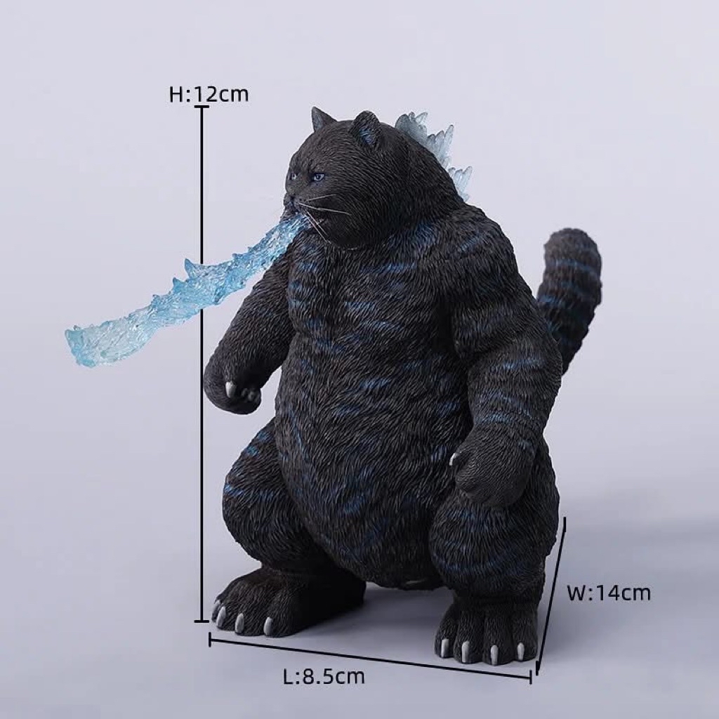 現貨販售 BID TOYS JXK 哥斯喵2.0 Meowzilla 橘貓＆黑貓＆場景地台 分別販售 | 蝦皮購物