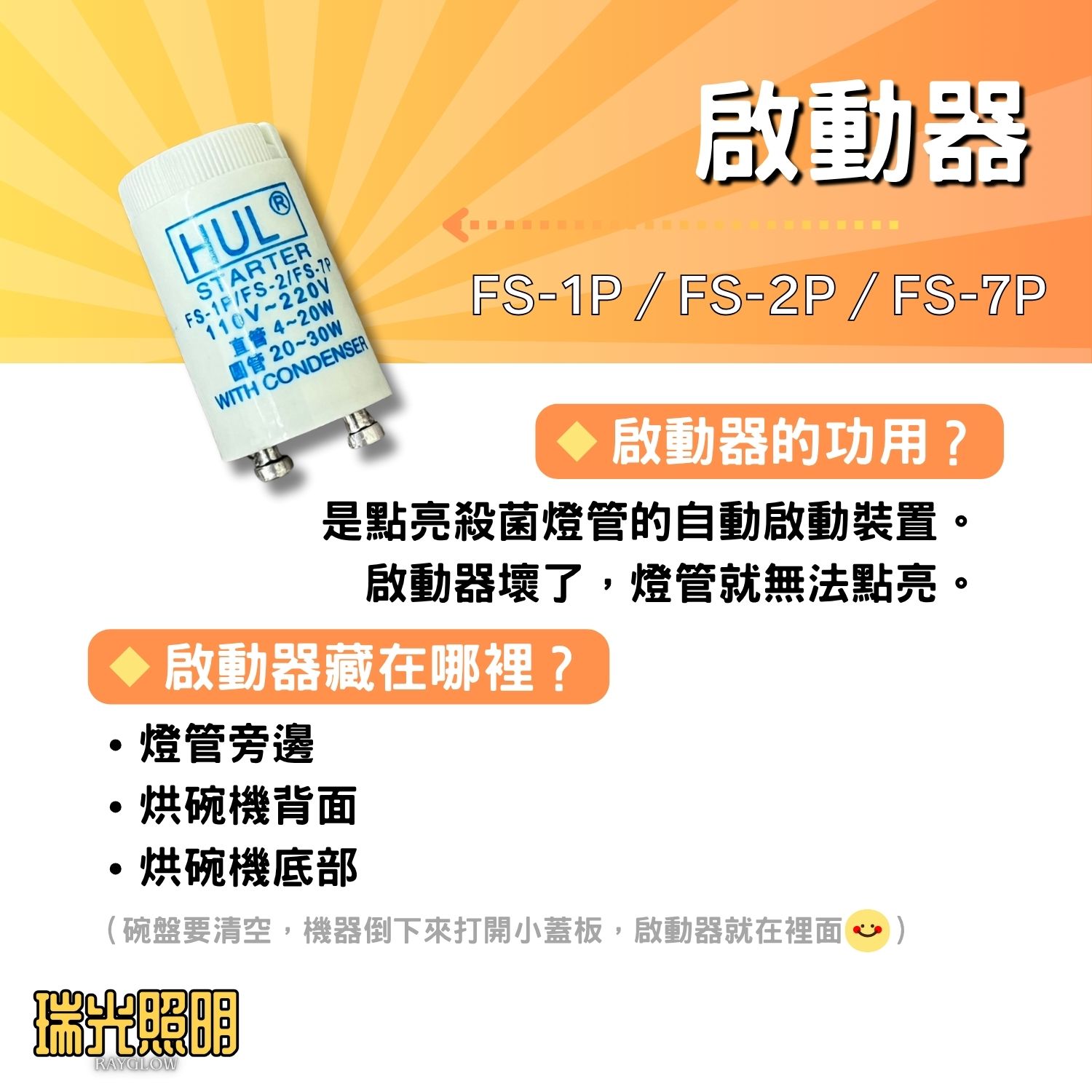 瑞光照明 現貨 聲寶烘碗機 KB-RN88U KB-UA80U KB-UK90U F10 T8 GL UVC紫外線 | 蝦皮購物