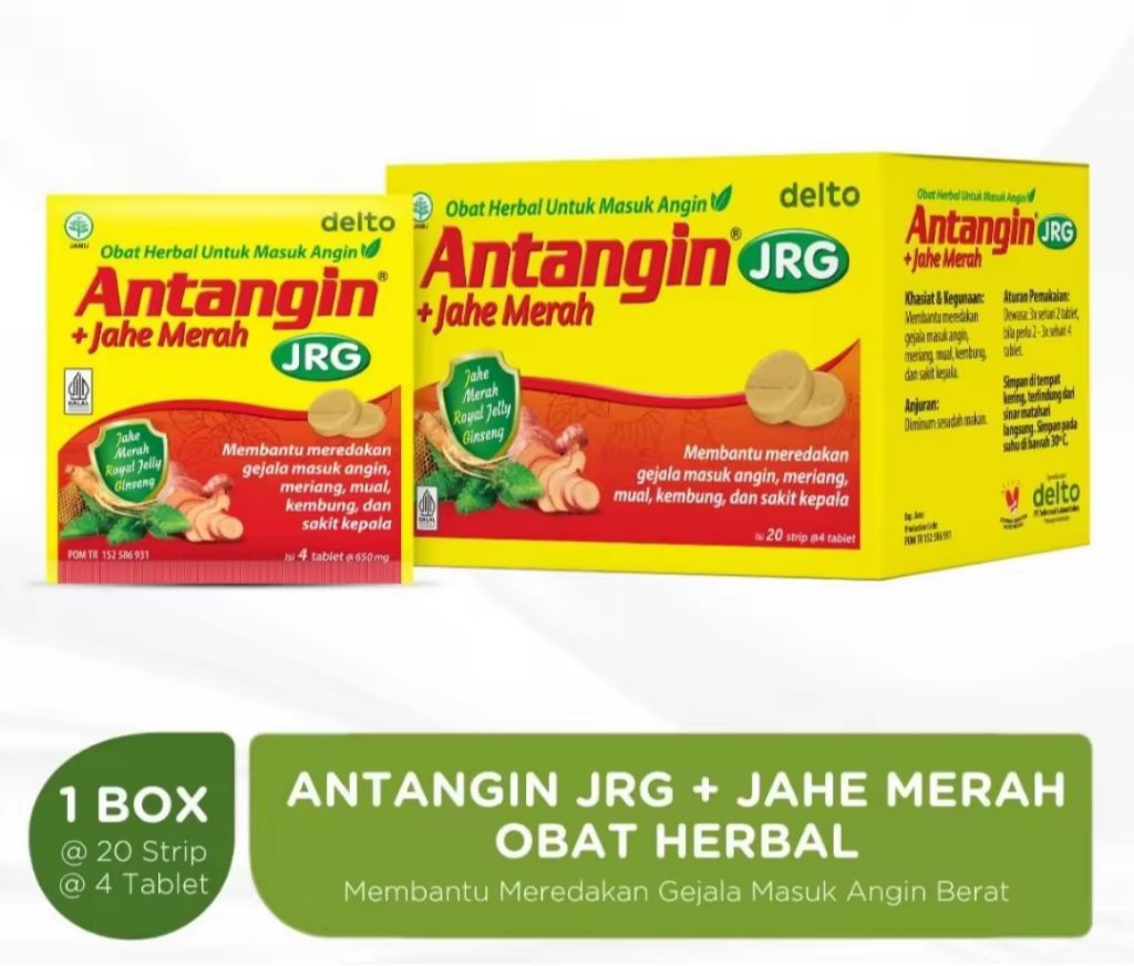 Antangin JRG + permen ANTANGIN 1 strip isi 4 tablet { ECER } | 蝦皮購物