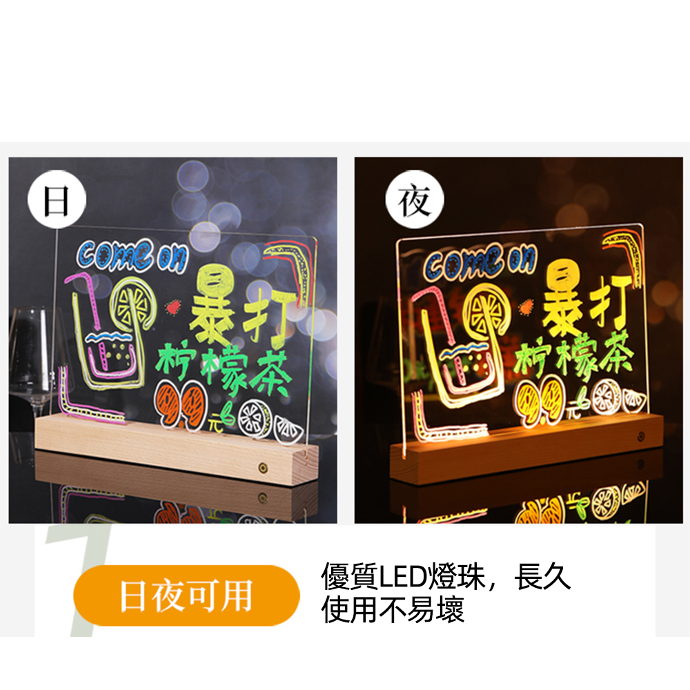【ZiYO智優】熒光板 LED發光臺卡 廣告牌 電子看板 充電發光廣告牌 手寫板 價格展示牌 小燈牌 夜市擺攤 | 蝦皮購物