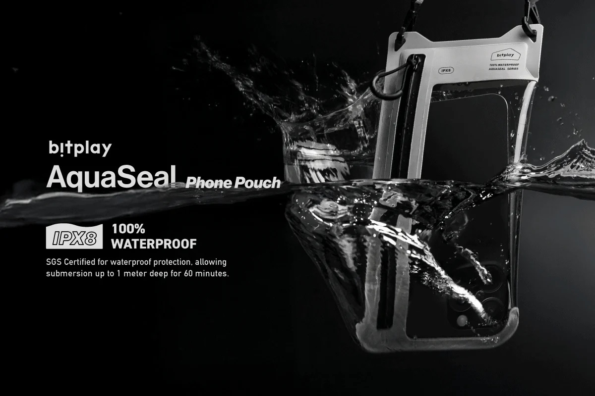 〖現貨隔日到貨〗Bitplay AquaSeal Lite全防水輕巧直式手機袋 附贈背帶 手機防水袋 防水手機袋 | 蝦皮購物