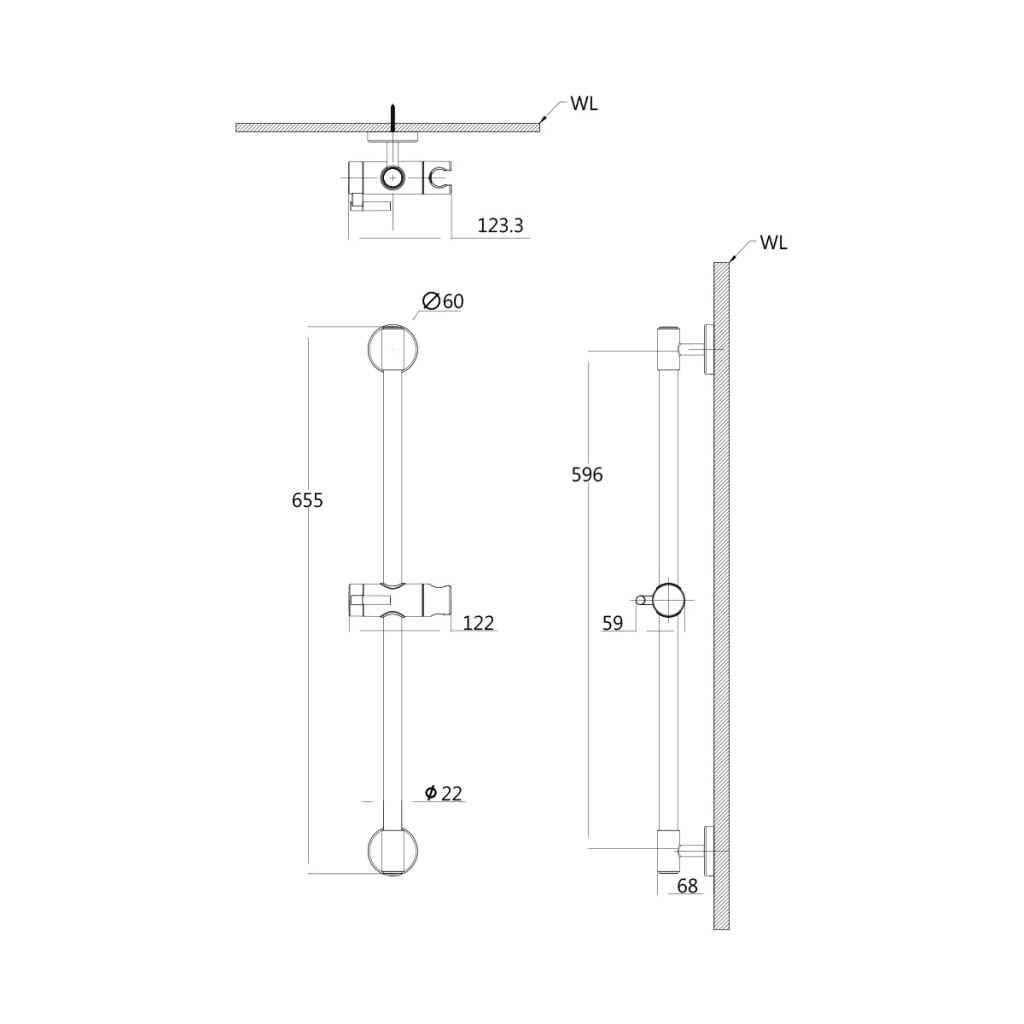 CAESAR凱撒衛浴 滑桿WG121B (附發票) | 蝦皮購物