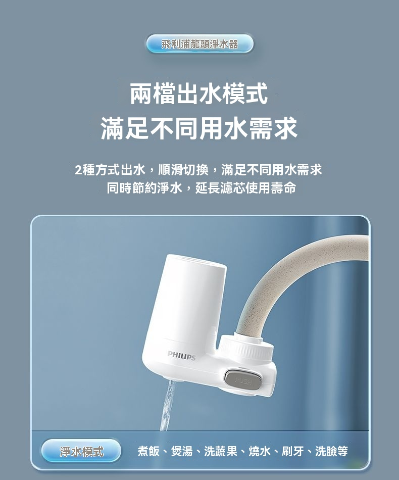 飛利浦淨水器水龍頭過濾器 自來水家用直飲前置廚房超濾AWP3600 | 蝦皮購物
