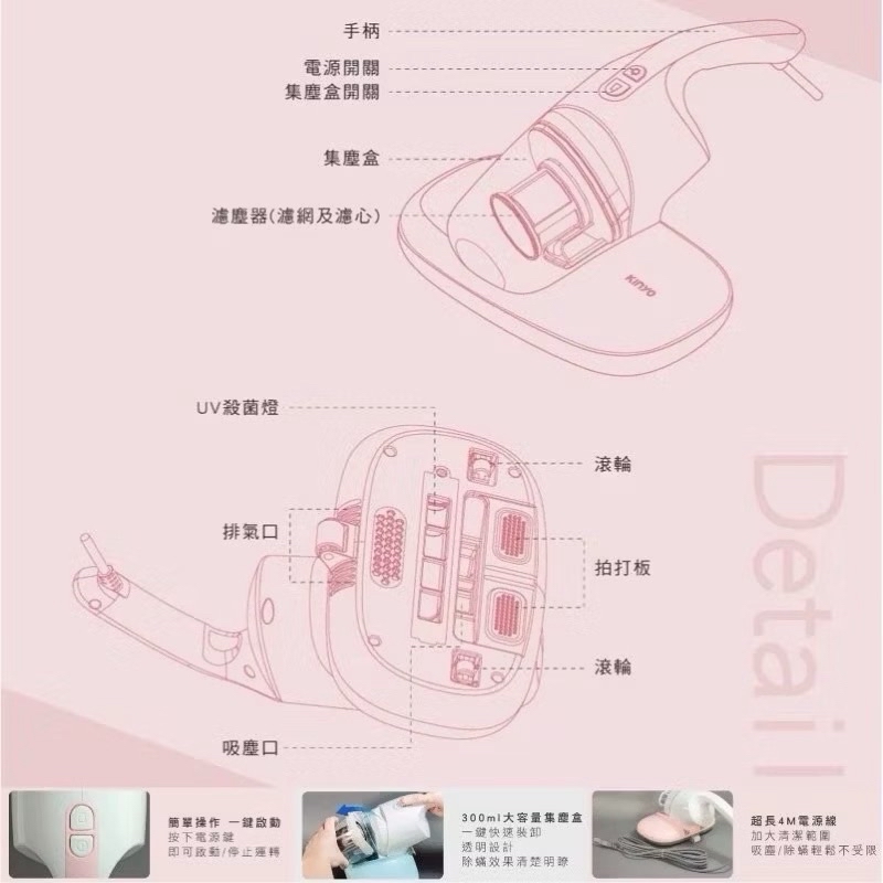 全新保固 福利品 KINYO 殺菌除蟎機 除塵蟎 除塵蟎機 塵蟎機 除塵蟎 DRM-650 | 蝦皮購物