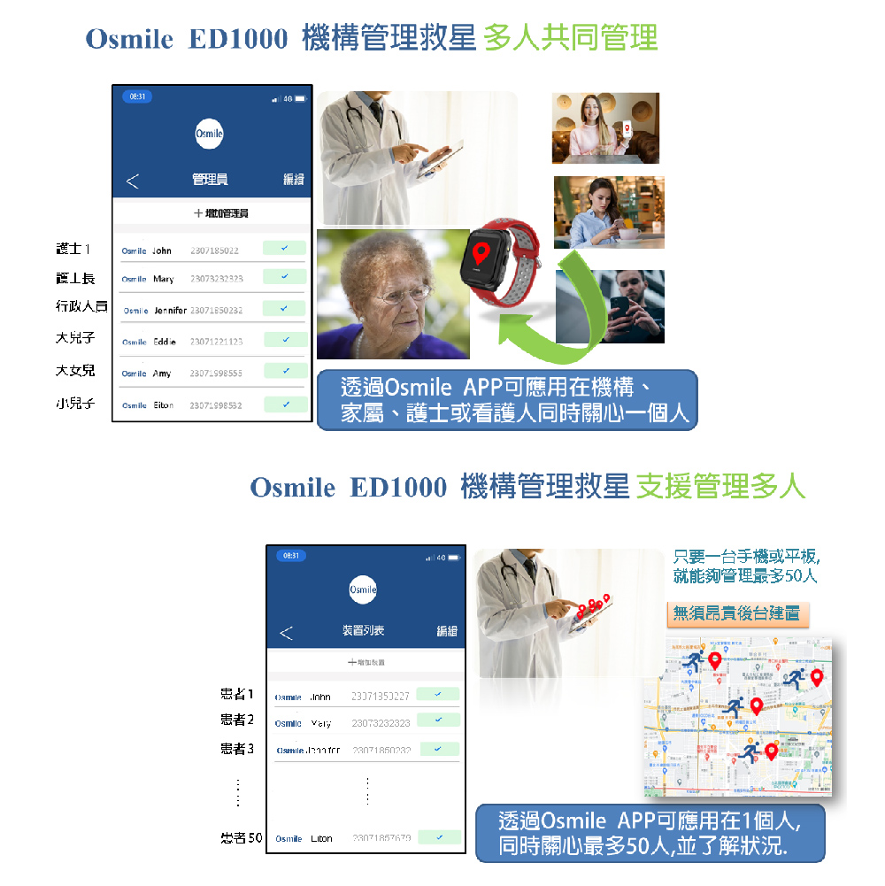 健康寶 Osmile ED1000 個人衛星定位手錶 沖澡輔具款 來電震動 遠端監看 失智阿茲海默症 GPS/SOS求救 | 蝦皮購物