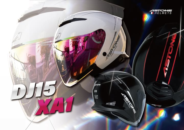 【新品免運+小贈品】ASTONE/DJ15彩繪款_AX1黑銀/四分之三安全帽/全新設計新帽款/多重通風設計/涼爽舒適 | 蝦皮購物