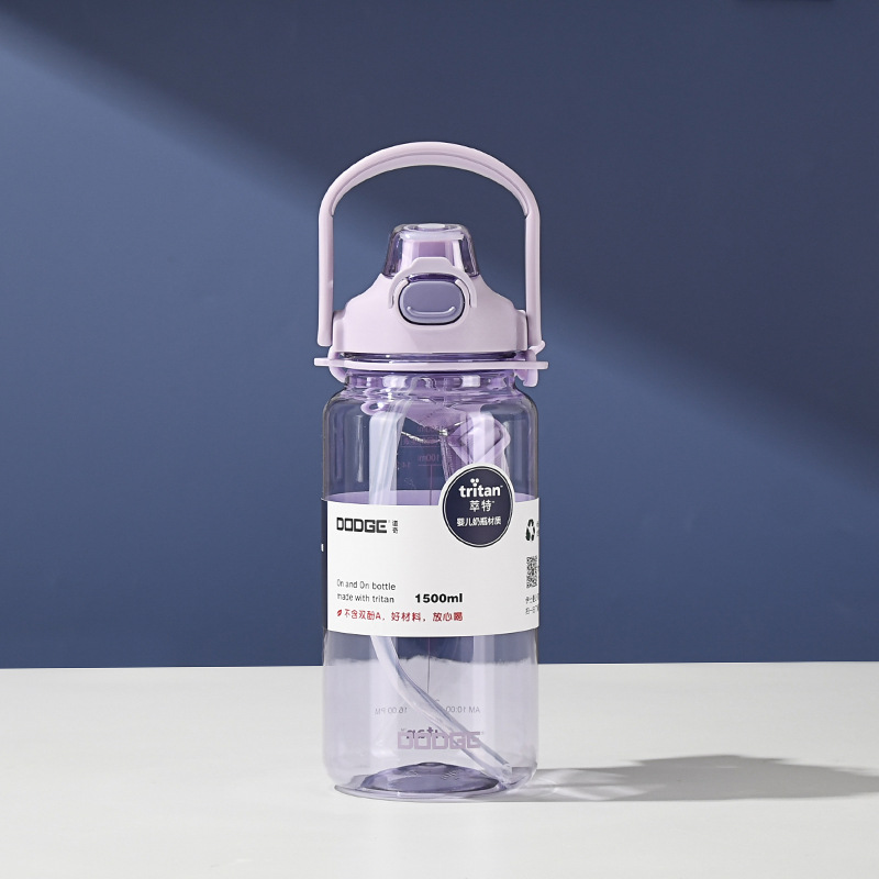 【DODGE道奇】1200 1500 2000 運動水壺 水壺 透明水壺 大容量水壺 帶提把 tritan材質 彈跳吸管 | 蝦皮購物