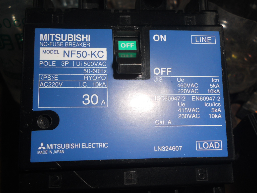 日本 三菱 無熔絲開關 斷路器 NF50-KC 2P 3P 5A-50A NF100-KC 60A-100A | 蝦皮購物