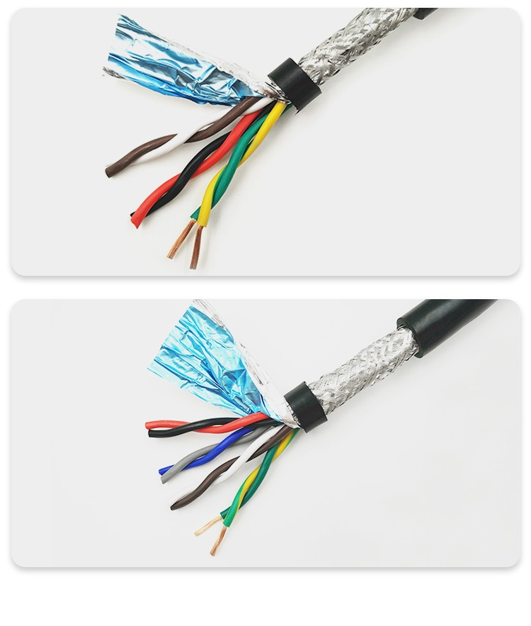 遮罩線 屏蔽綫 高抗干擾4芯雙絞遮罩線 ZR-RVSP2*2信號線 阻燃雙絞線2對RS485通訊線電纜隔離網線訊號線 | 蝦皮購物