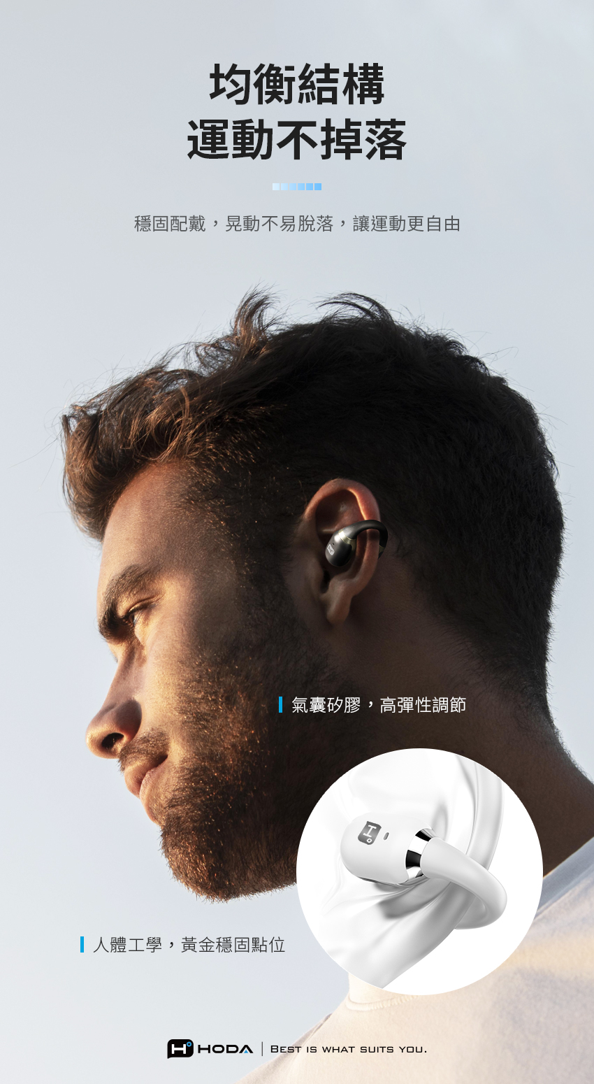 HODA 氣傳導 OWS 藍牙耳機｜開放式聽音環境 安全運動適用 通話清晰 | 蝦皮購物