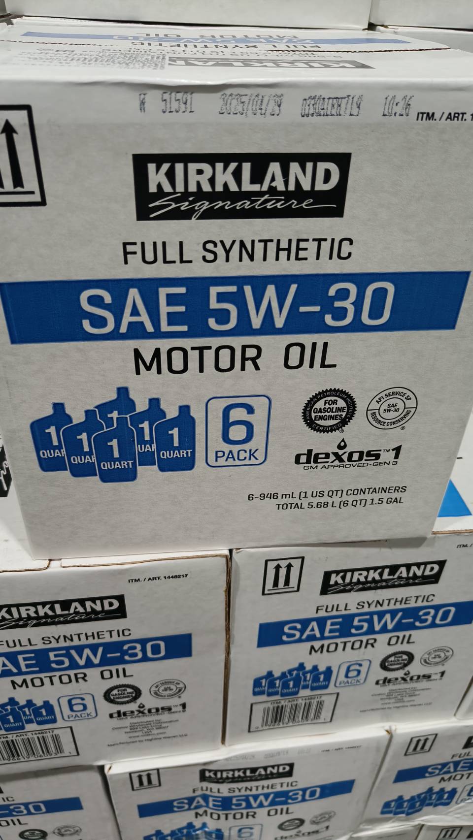 好市多 Kirkland Signature 科克蘭 全合成機油 0W-20 / 5W-30 946毫升 X 6入/箱 | 蝦皮購物