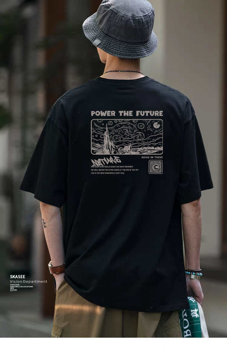 【限時下殺·當天出貨】日系上衣短袖男260g純棉重磅短t日系夏裝短袖T恤男生 T恤Oversize大尺碼上衣夏天圖騰上衣 | 蝦皮購物