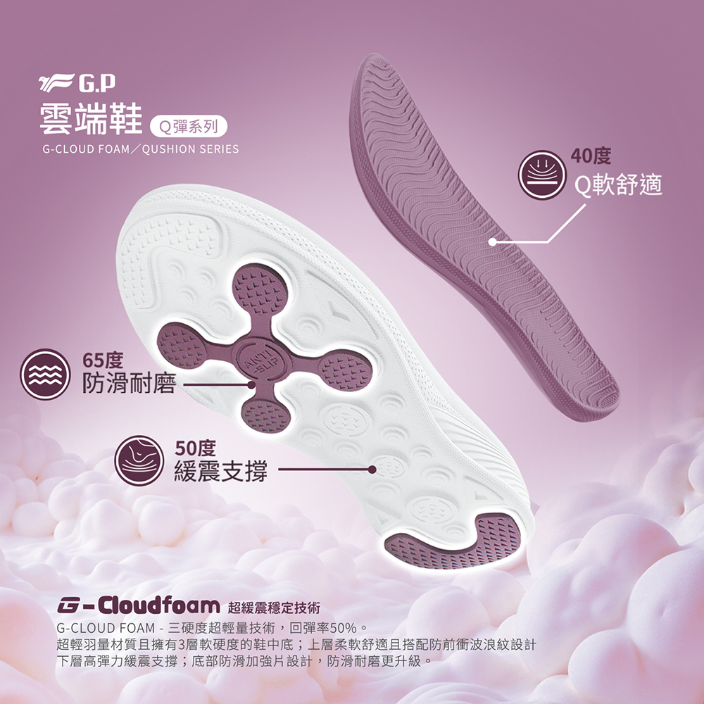 GP 官方直營現貨 輕量女款休閒涼鞋(G9555W) (G5755W新版雲端鞋) G.P 舒適鞋 涼拖鞋 | 蝦皮購物