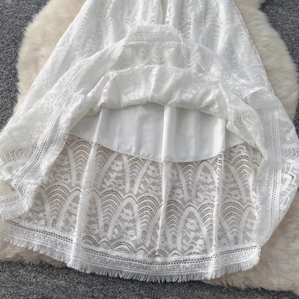 🎀Hanagirl 韓國🇰🇷氣質鏤空蕾絲 長洋裝 F052 禮服 | 蝦皮購物