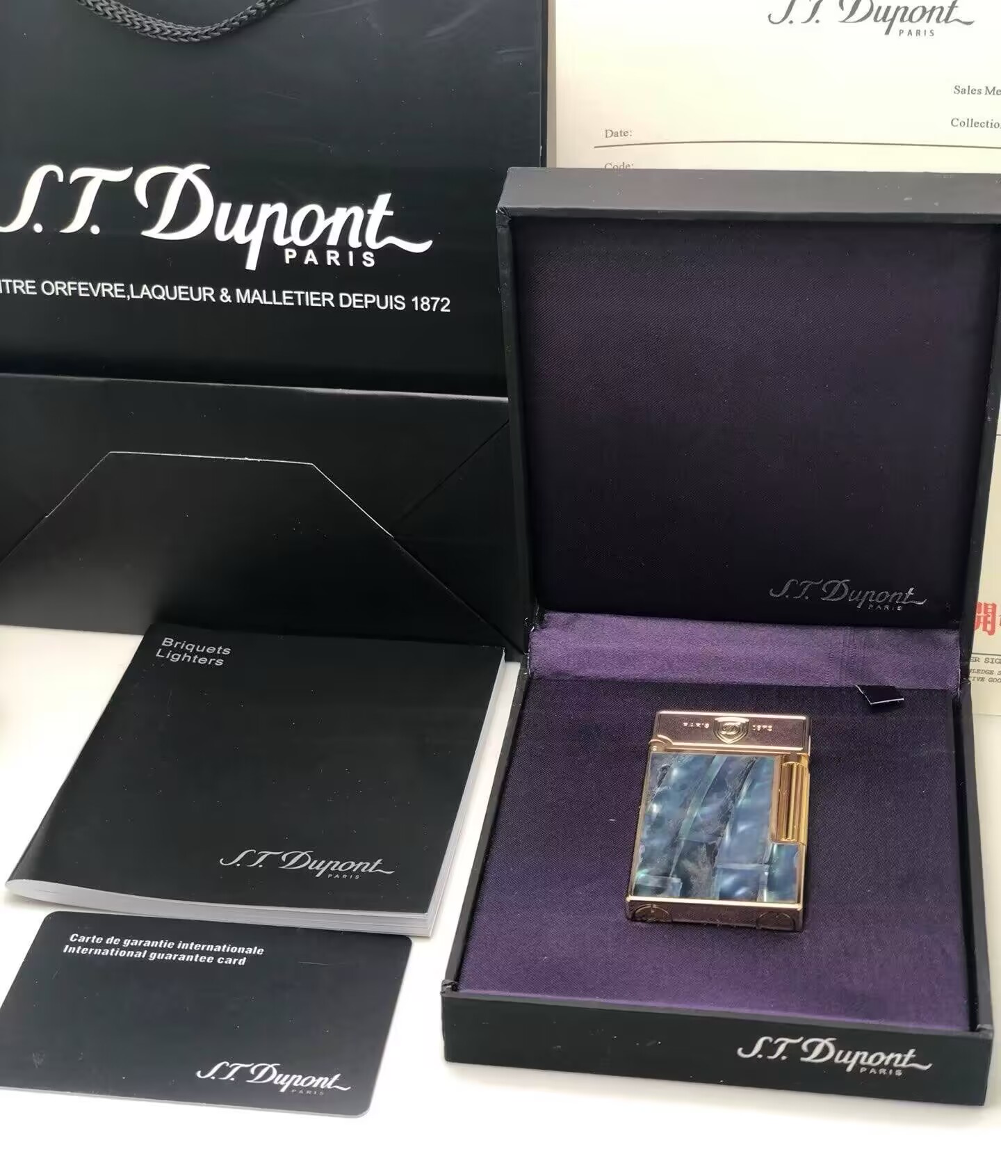 【百家興】天然貝殼鑲嵌 純銅 全新 側輪打火機法國S.T.Dupon都澎朗聲打火機 鋼音打火機 聲音清脆 | 蝦皮購物