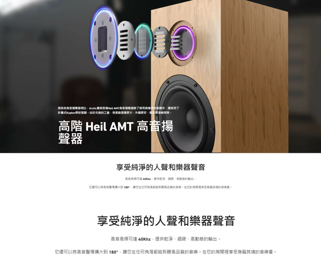 【一年保固】Arylic BK501 / BK651 立體聲 Hi-Fi 書架喇叭 高音質音響 音箱（一對兩顆） | 蝦皮購物