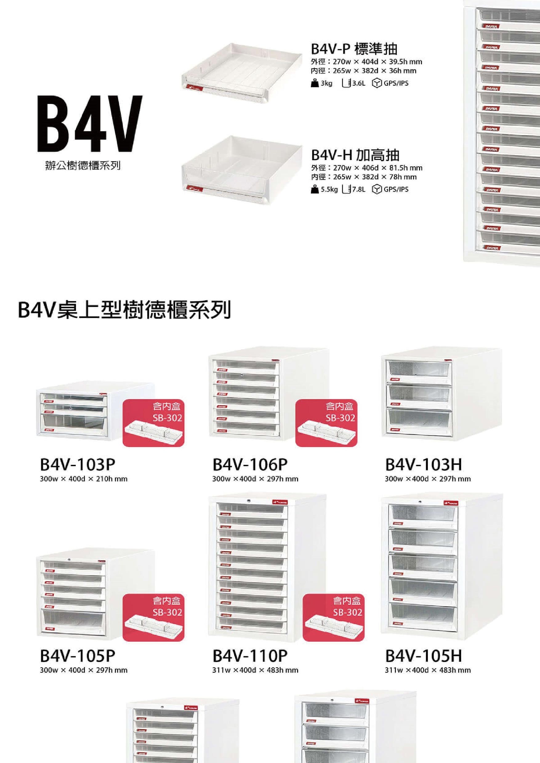 樹德SHUTER【B4桌上型文件資料櫃】B4V-105P 資料整理箱 置物箱 收納盒 整理箱 抽屜櫃 桌上收納 | 蝦皮購物