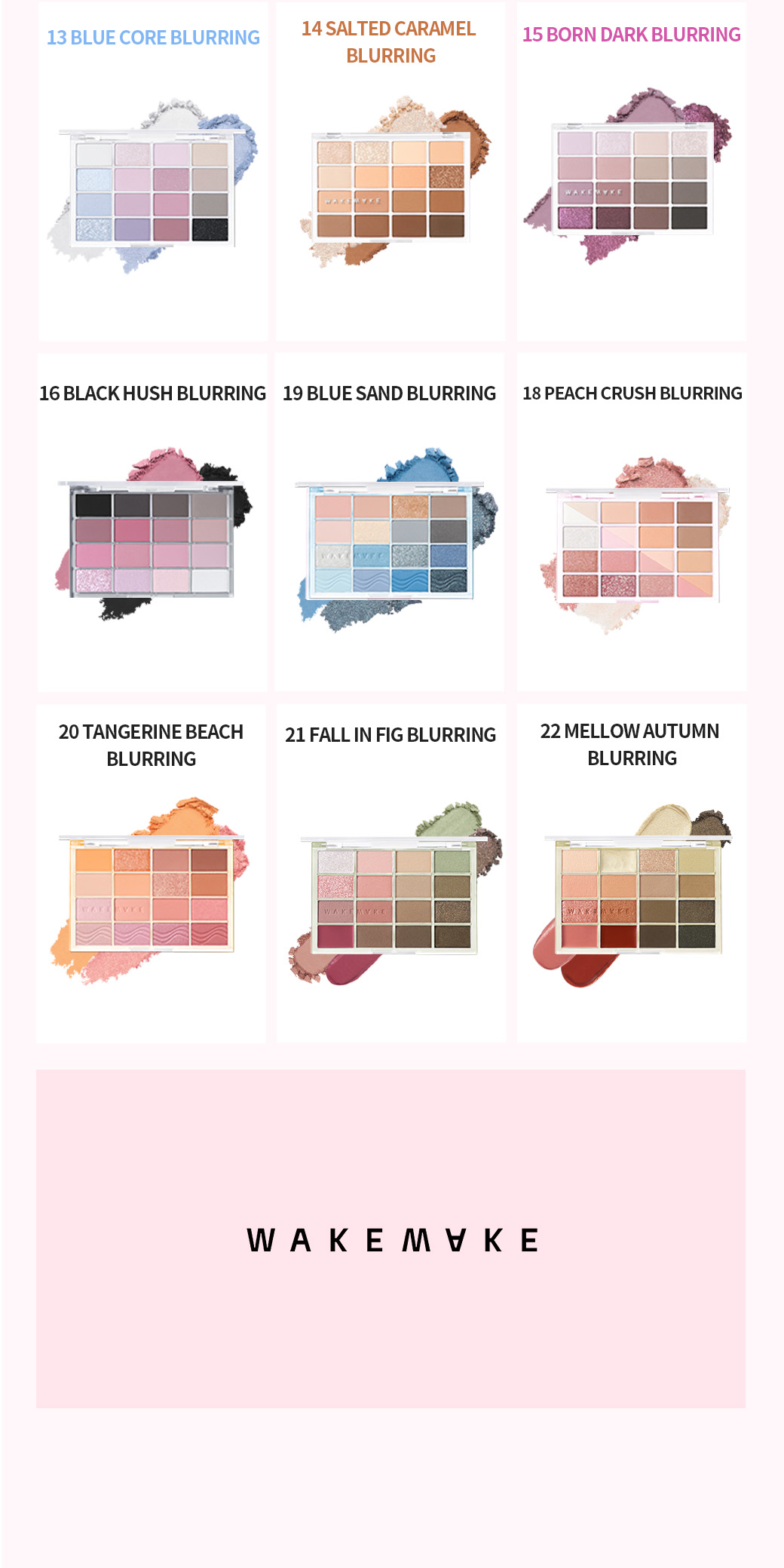 【WAKEMAKE】經典16色眼影盤 14g [11-20號] I 官方旗艦店 | 蝦皮購物