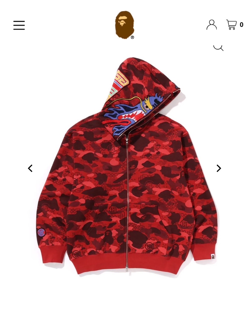 25 APE BAPE X Clot Camo Shark Relaxed Fit Full Zip 聯名 鯊魚外套 | 蝦皮購物