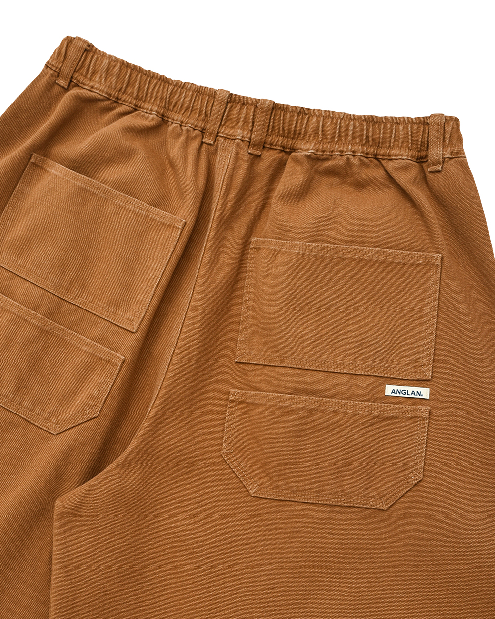 現貨 ANGLAN 寬版雙膝縫線牛津布七分褲 Spread Double Knee Oxford Half Pants | 蝦皮購物
