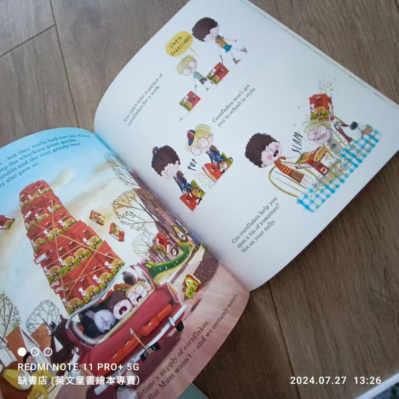 現貨🍀平裝英文幽默繪本There's A Lion in My Cornflakes🍀缺書店 | 蝦皮購物