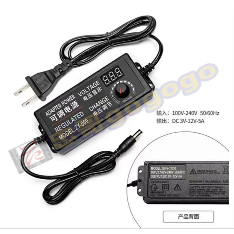 台灣現貨🔥支援3-24V-3A9-24v3A顯示屏可調整電壓 調速器 變壓器 數顯 直流60W12V 5A24V9V6V | 蝦皮購物