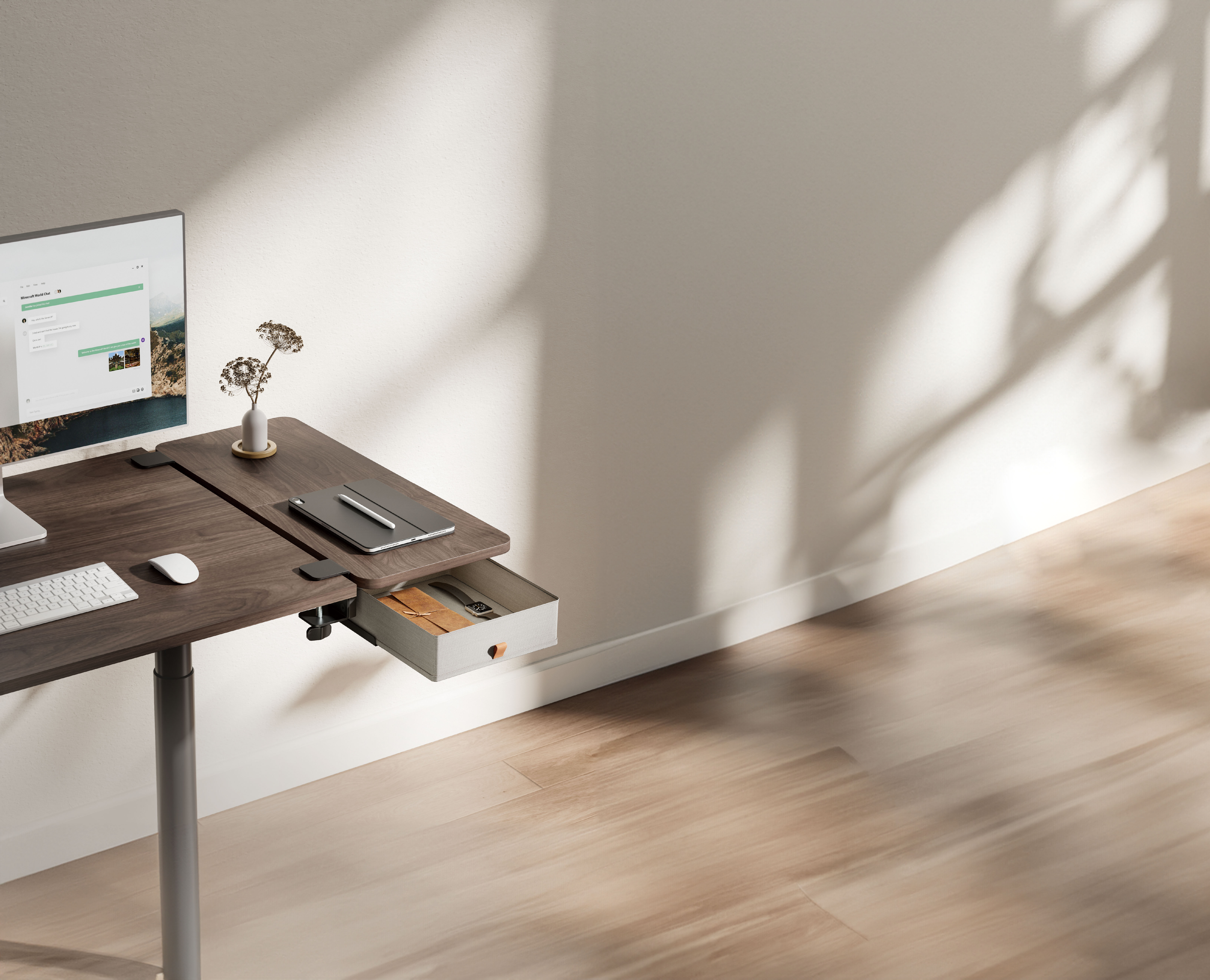 【瑞米 Raymii】 LSA-107 夾桌式延伸抽屜托架 升降桌延伸托盤 可拆卸夾式抽屜 桌邊收納 書桌收納抽屜 | 蝦皮購物