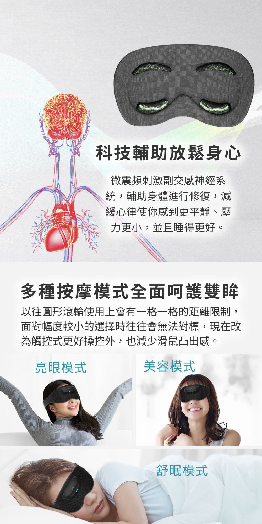 吉米CCC【免運費】未來實驗室 8D Pro 極手感按摩墊 + Relaxify 微震頻舒眠儀/眼部按摩器 | 蝦皮購物