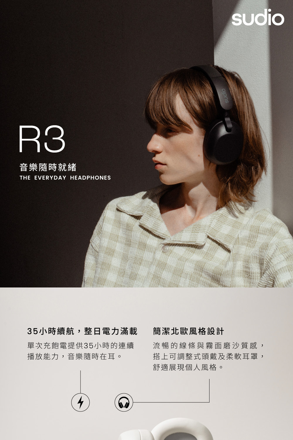 Sudio R3 耳罩式藍牙耳機 | 蝦皮購物