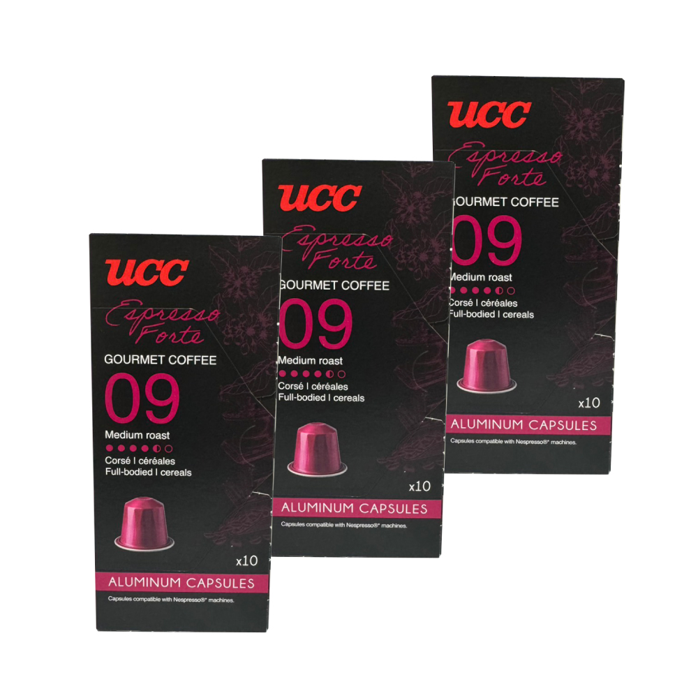 ucc Nespresso 咖啡膠囊 No.9 (5gX10入/盒)X3盒 效期20250427 加贈高山老茶包9包 | 蝦皮購物