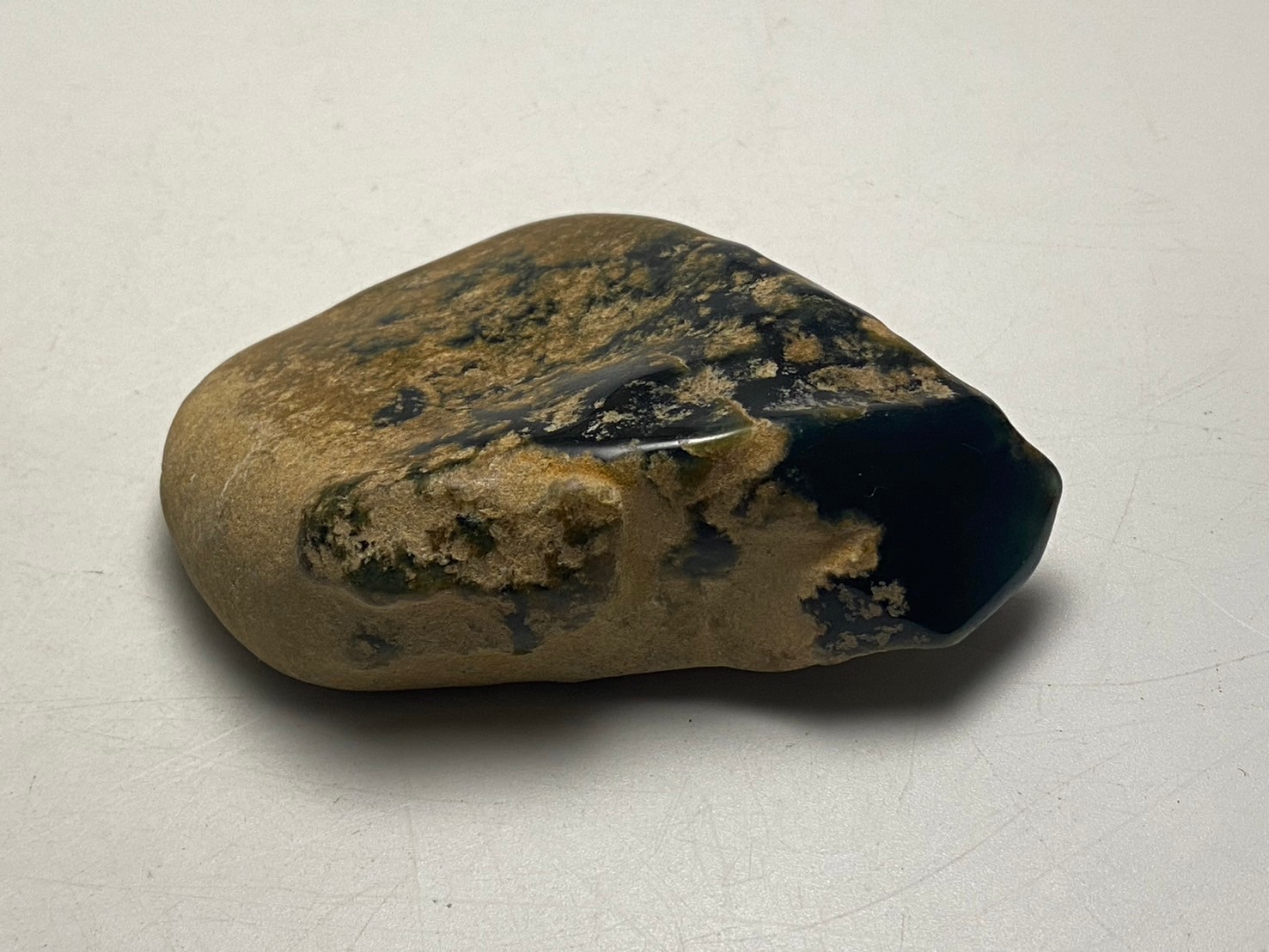 【瓜地馬拉原石】 126g TA-354 冰種藍水料 顏色夢幻乾淨 可巧雕取件 瓜料 危料 | 蝦皮購物