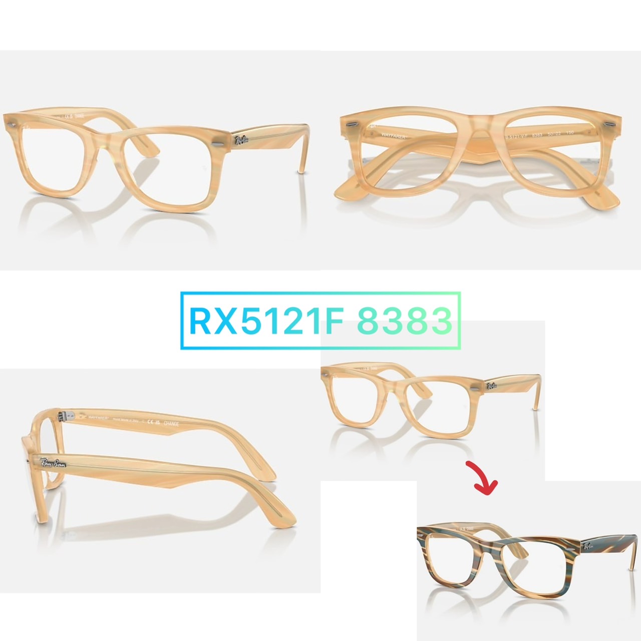🌟正品🌟Ray Ban 雷朋 木村拓哉最新配戴款 WAYFARER CHANGE 智慧變色鏡框 RX5121F光學眼鏡 | 蝦皮購物
