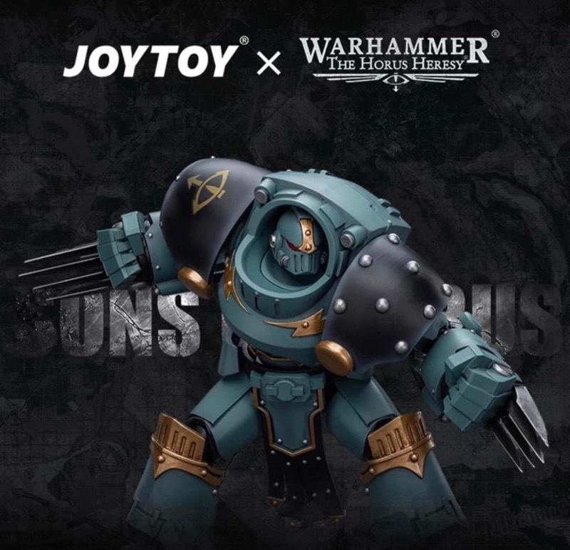 頑聚同樂會 預購 JOYTOY 戰鎚 40K 暗源 JT7202 荷魯斯之子 冥府型終結者小隊 配備閃電爪的終結者 | 蝦皮購物