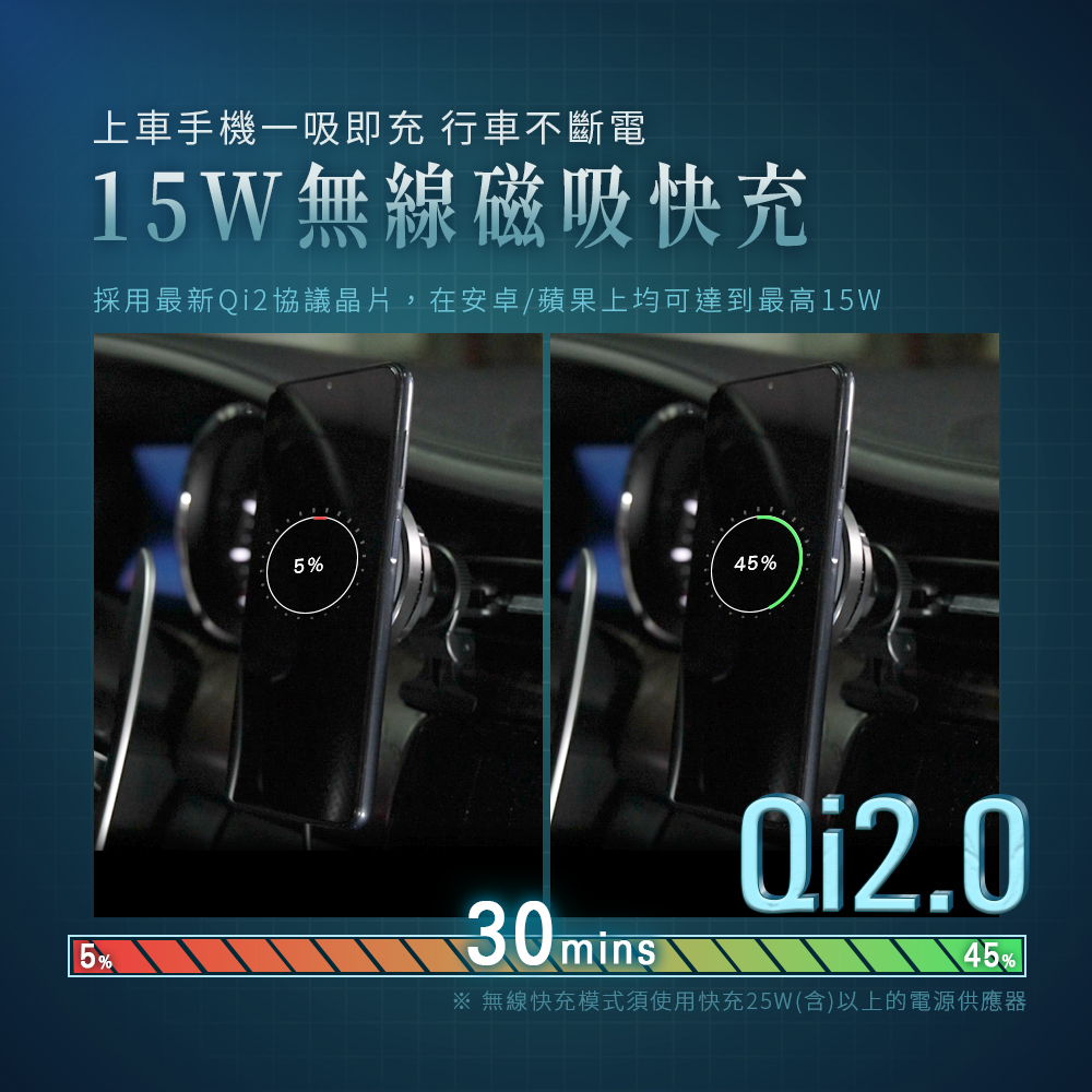 【Philo飛樂】冰炫風 無線磁吸快充 製冷散熱車架 CW15 半導體冰能降溫 散熱風扇 Qi215W快充 無線充電支架 | 蝦皮購物
