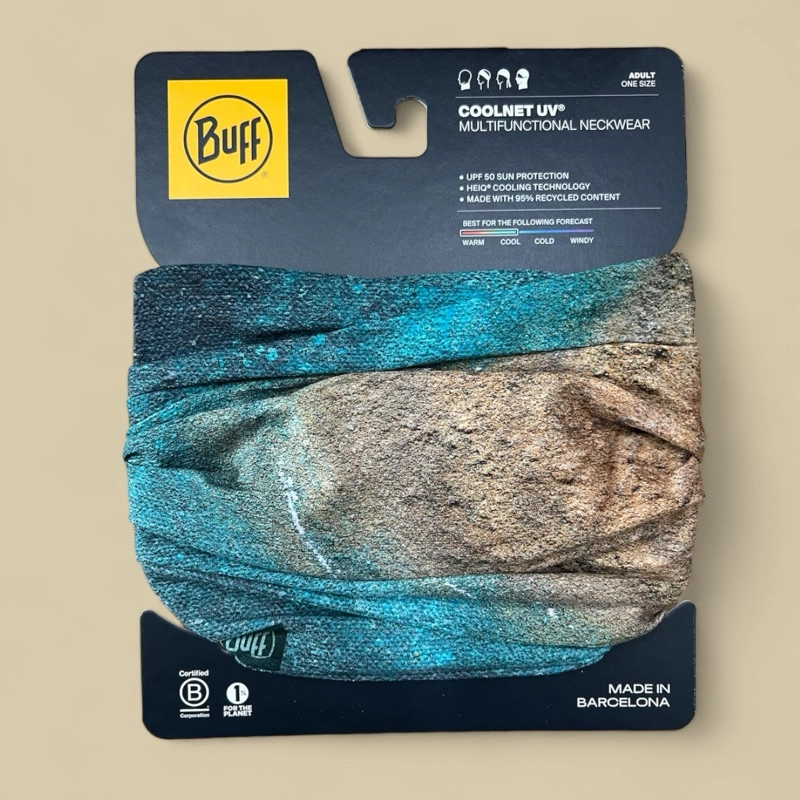 【速度公園】Buff，Coolnet抗UV魔術頭巾『岸邊淺水 Surfrider』多變化穿戴 吸濕排汗涼感，圍巾頭帶面罩 | 蝦皮購物