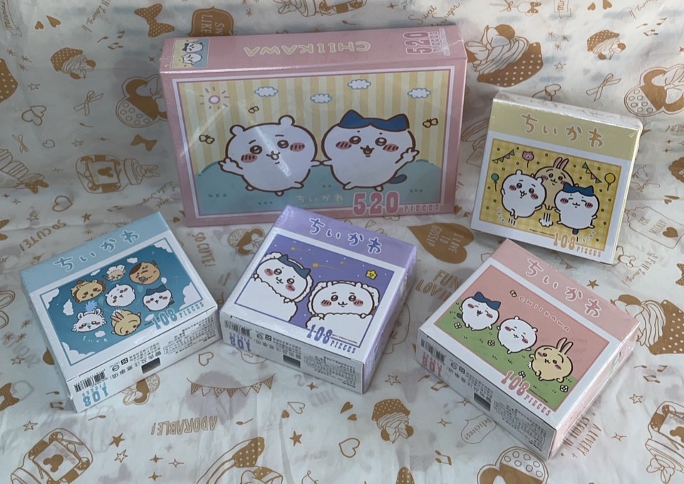 吉伊卡哇 ちいかわ(千川) chiikawa 108片/300片/ 520片盒裝拼圖 拼圖教具 桌遊 超可愛拼圖 | 蝦皮購物