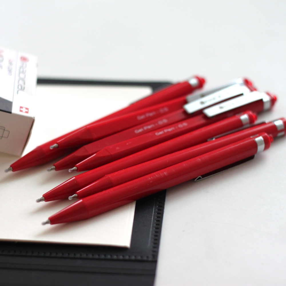 PREMEC 瑞士品牌 RADICAL 金屬筆夾 紅色膠墨筆 0.5mm 一打入 買一打送一打 特惠活動 | 蝦皮購物